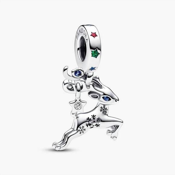 Pandora | Jewelry | New Pandora Magical Christmas Reindeer Dangle Charm ...